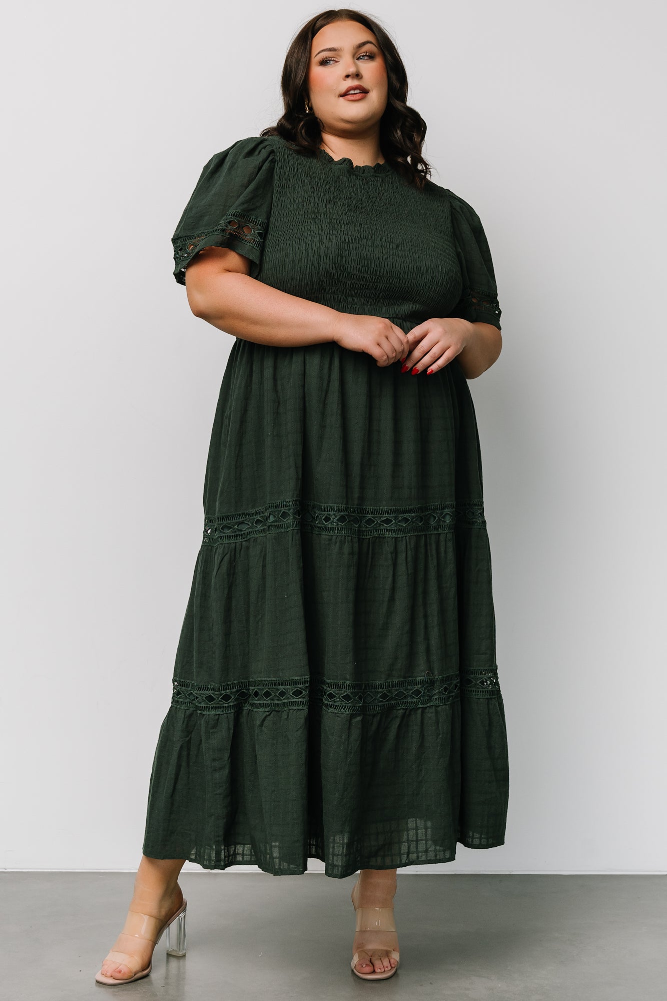 POLAGRAM Polagram Loveland Geo Lace Maxi Dress
